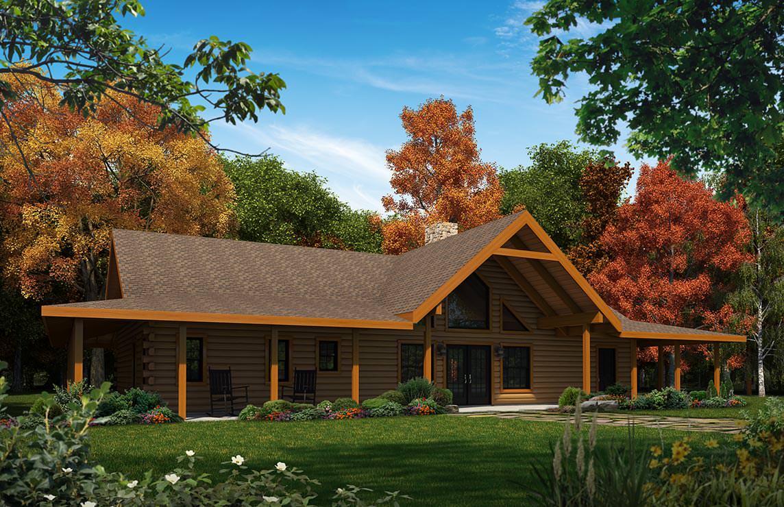 Satterwhite Log Homes | Redfern Floor Plan